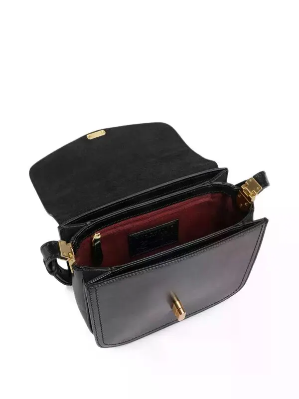THE BRIDGE Twist-lock Leather Shoulder Bag