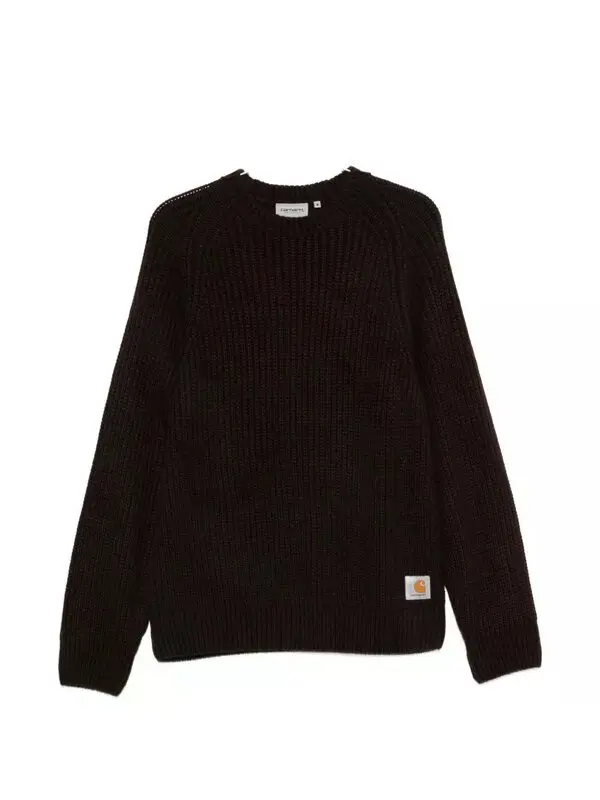 Carhartt Work In Progress Firth Ribbed-knit Raglan-sleeve Sweater - Brown