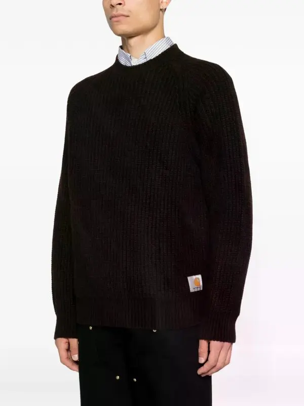 Carhartt Work In Progress Firth Ribbed-knit Raglan-sleeve Sweater - Brown
