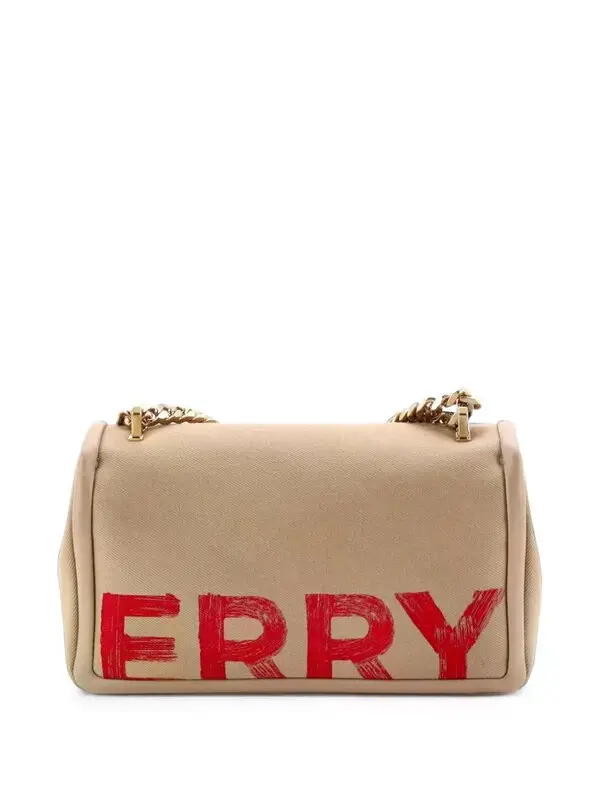 Burberry Lola Printed Canvas Small Shoulder Bag - Neutrals