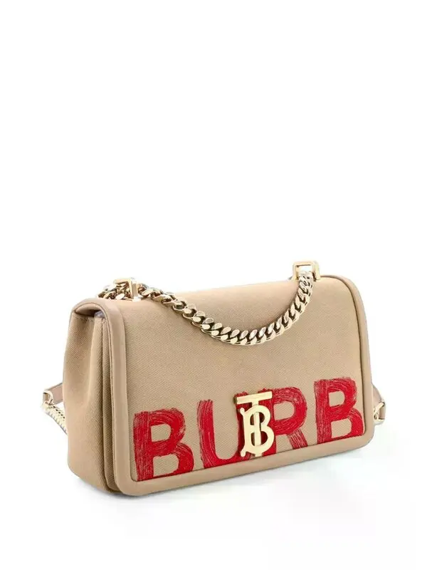 Burberry Lola Printed Canvas Small Shoulder Bag - Neutrals