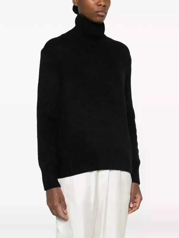 THE ROW Ribbed Knit Roll-neck Sweater
