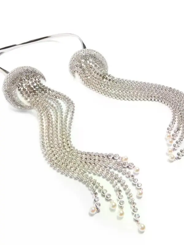 Valentino Garavani Kabarett Crystal-embellished Choker Necklace - Silver