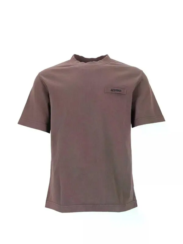 Jacquemus Logo-patch T-shirt - Brown