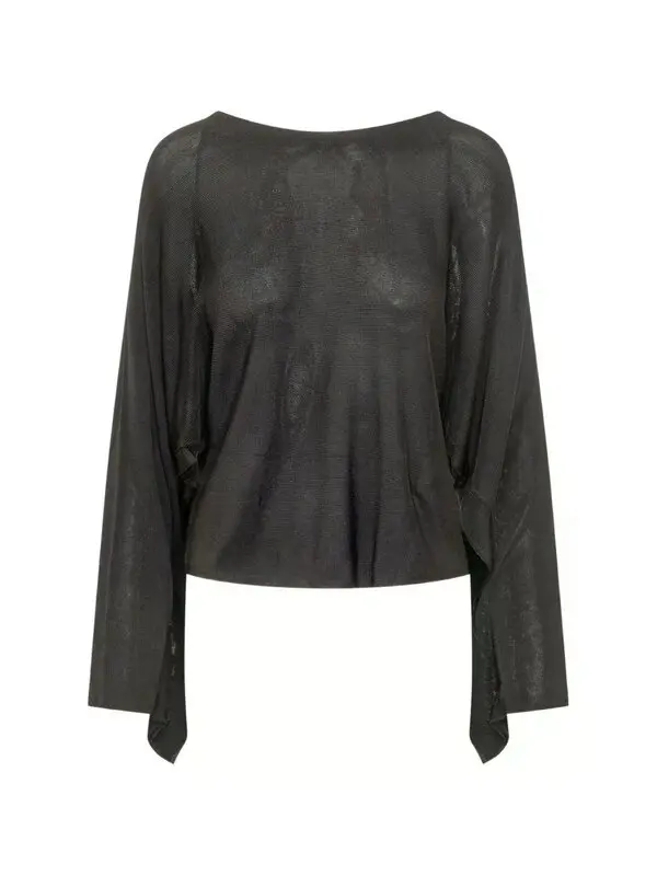 Ba&sh Sara Chain-link Draped-back Sweater