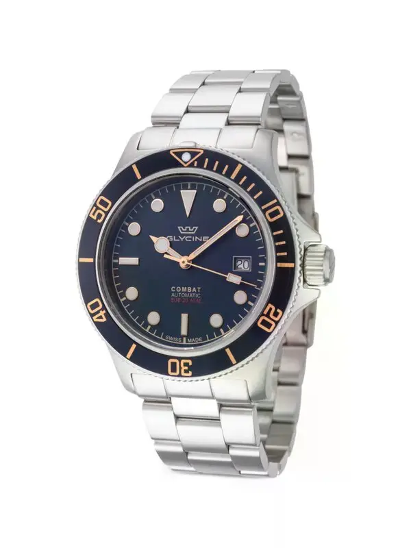 GLYCINE Combat Sub 42mm Watch - Blue