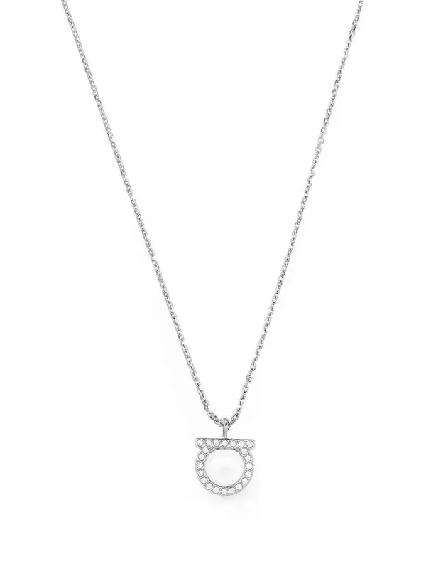 FERRAGAMO Gancini Crystal-embellished Necklace