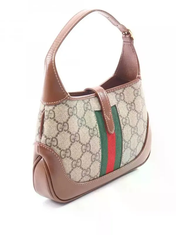 Gucci Mini Gg Supreme Web Jackie 1961 Crossbody Bag - Neutrals