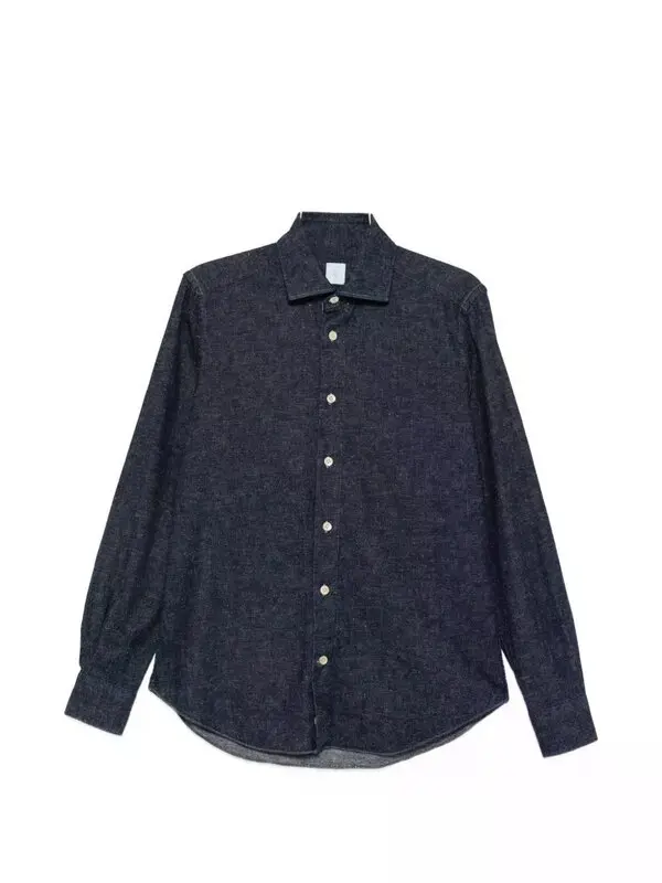 Eleventy Long-sleeve Denim Shirt - Blue
