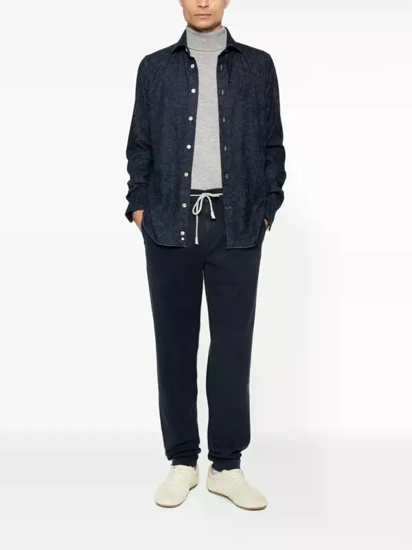 Eleventy Long-sleeve Denim Shirt