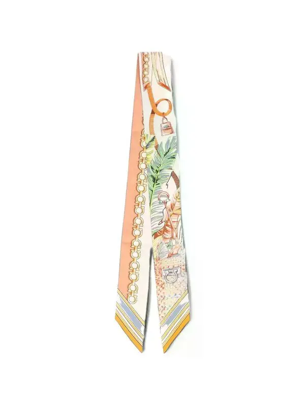 FERRAGAMO Felini Print Silk Mini Bandeau