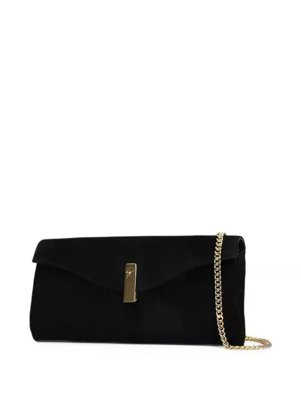 GIUSEPPE ZANOTTI Logo-plaque Chain-link Clutch Bag