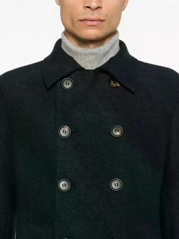 Eleventy Double-breasted Peacoat