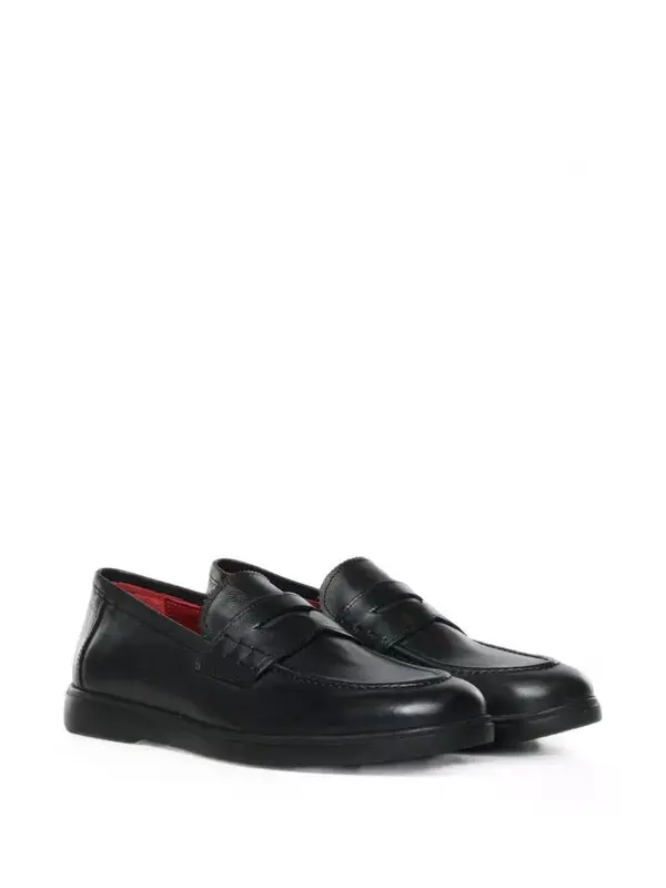 GIULIANO GALIANO Madrid Penny Leather Loafers