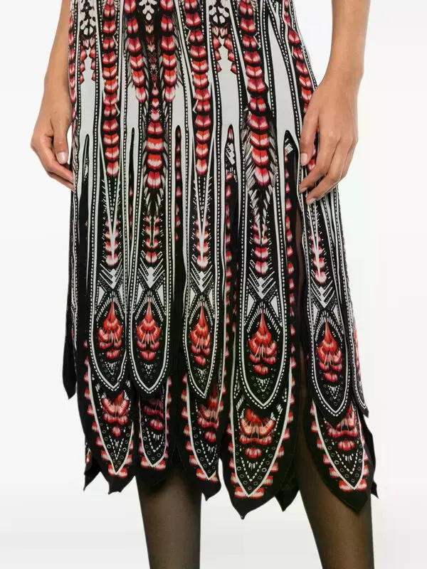 Roberto Cavalli Graphic Printed Midi Dress