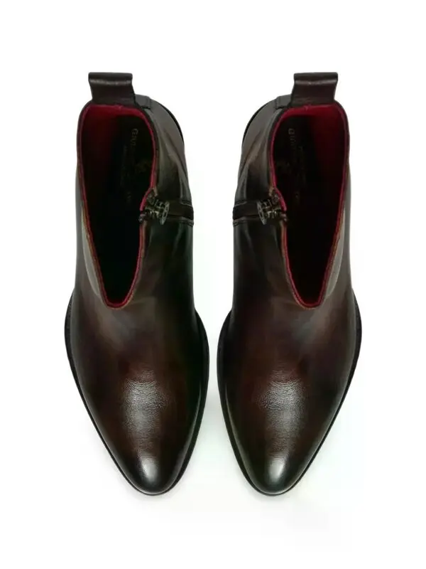 GIULIANO GALIANO Polished-finish Side-zip Boots