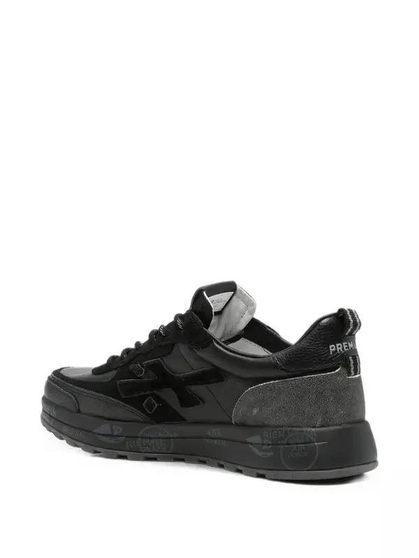 Premiata Nous Panelled Leather Sneakers