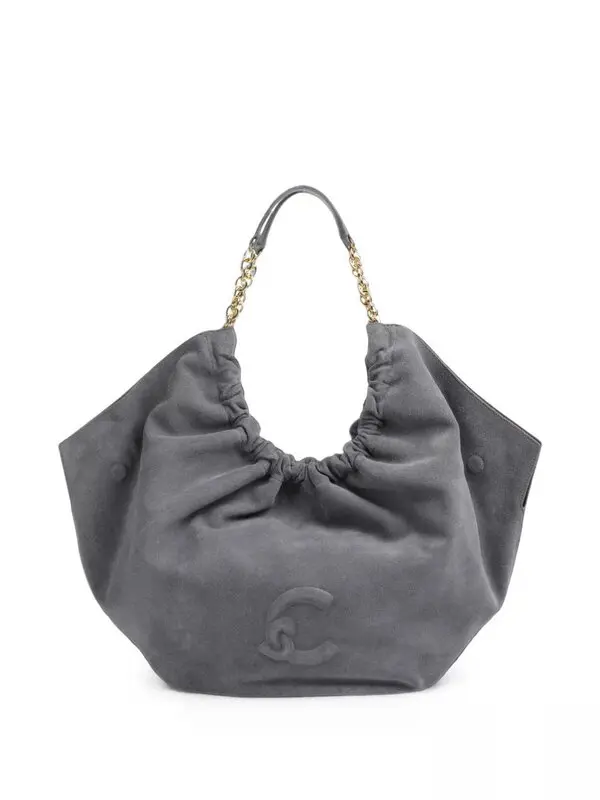 COCCINELLE Smash Ruched Suede Tote Bag