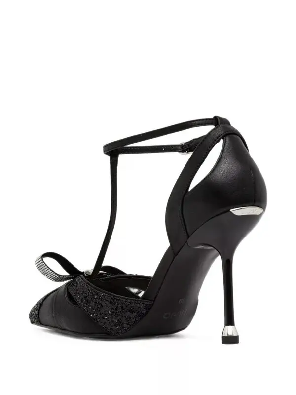 Liu Jo Glitter-effect Bow-detail Pumps