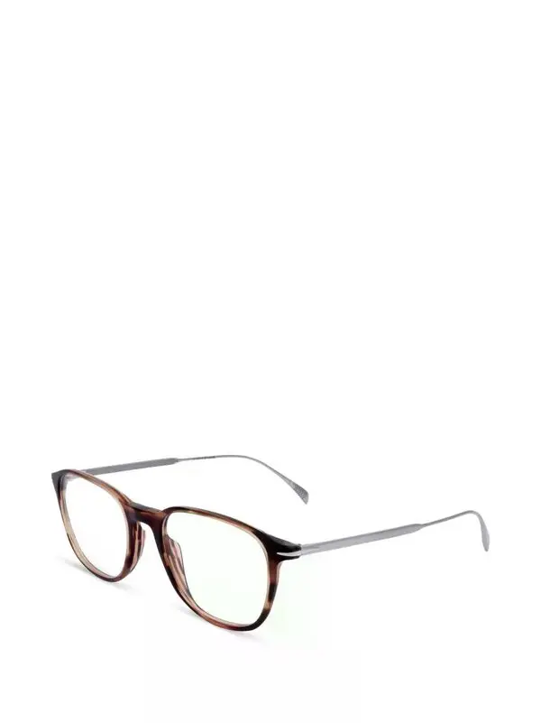 DB EYEWEAR BY DAVID BECKHAM Tortoiseshell-effect Square-frame Glasses - Brown