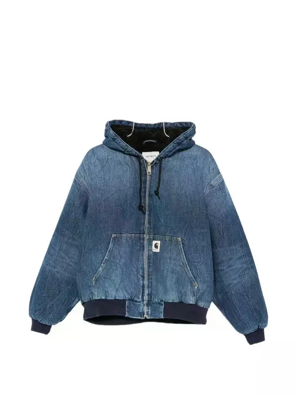 Carhartt Work In Progress W' Og Hooded Zip-up Denim Jacket