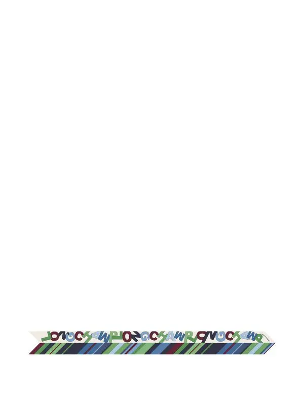 Longchamp L'arc-en-ciel Silk Twilly - Blue