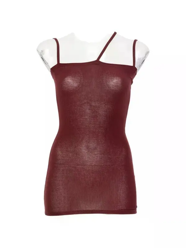 BASERANGE Ribbed Asymmetric Tank Top