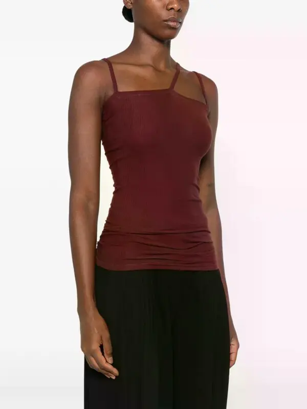 BASERANGE Ribbed Asymmetric Tank Top