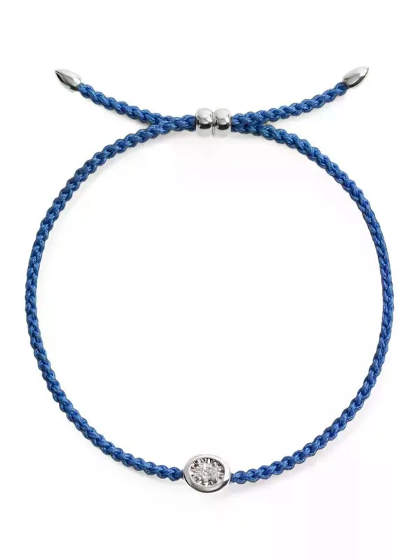 Monica Vinader Oval Cord Diamond Bracelet