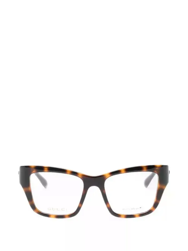 Gucci Interlocking G Cat-eye Glasses - Brown