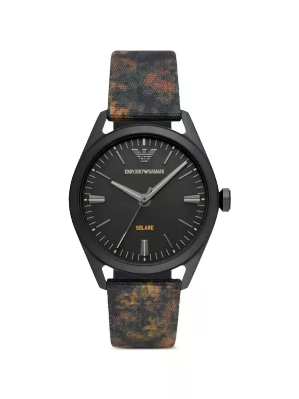 Emporio Armani Classic Solare 41mm Watch - Black
