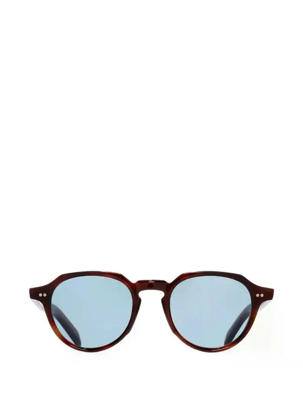 CUTLER & GROSS Geometric-frame Sunglasses - Brown