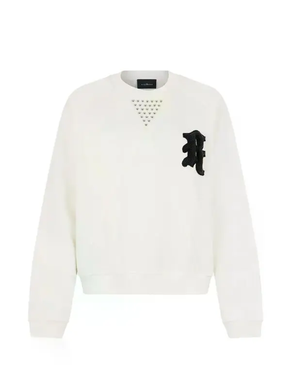 John Richmond Logo-patch Sweatshirt - Neutrals