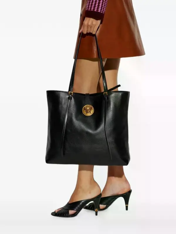 Versace Medusa Leather Tote Bag