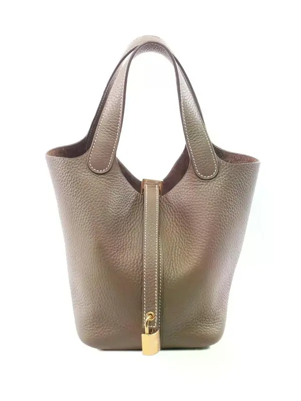 Hermès 2024 Clemence Picotin Lock 18 Handbag - Brown