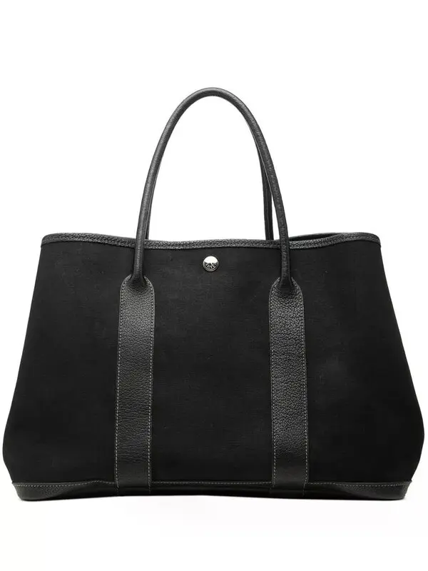 Hermès 2003 Toile And Negonda Garden Party 36 Tote Bag - Black