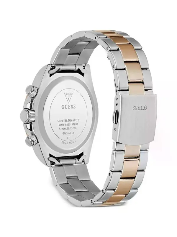 Guess Chronograph Two-tone Stainless Steel Watch - Silver