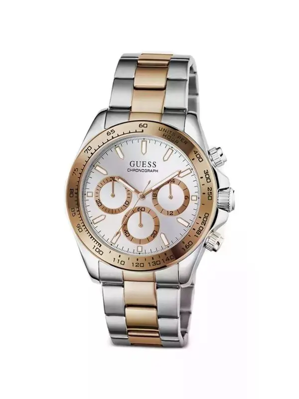 Guess Chronograph Two-tone Stainless Steel Watch - Silver