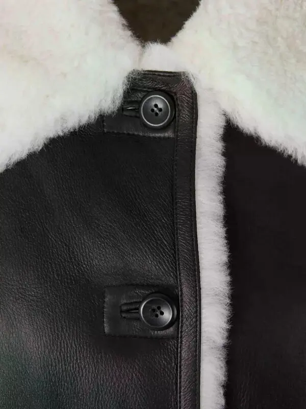 Altuzarra Shearling-trim Leather Coat