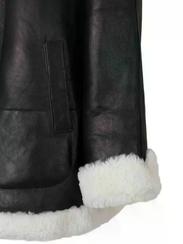 Altuzarra Shearling-trim Leather Coat
