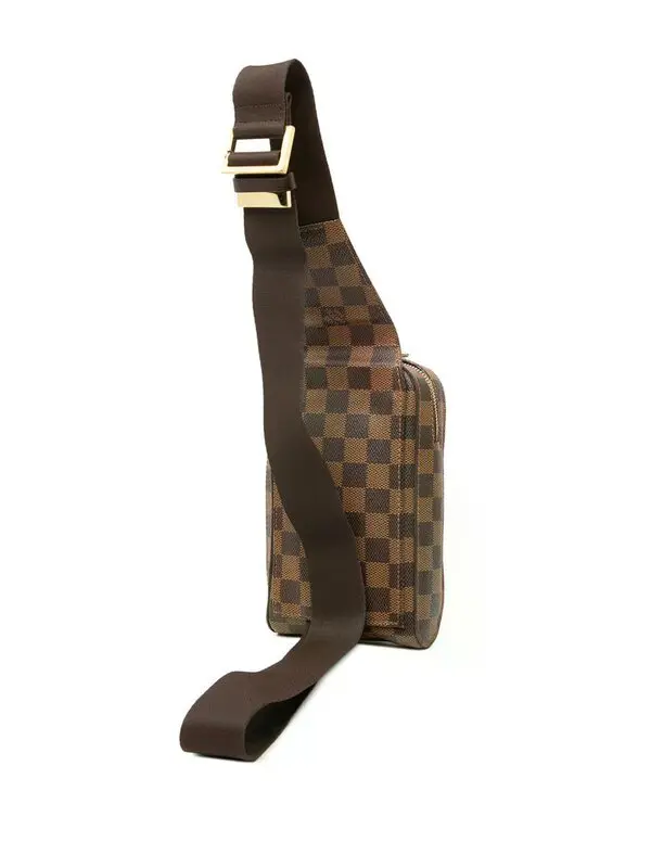 LOUIS VUITTON 2004 Damier Ebene Geronimos Crossbody Bag