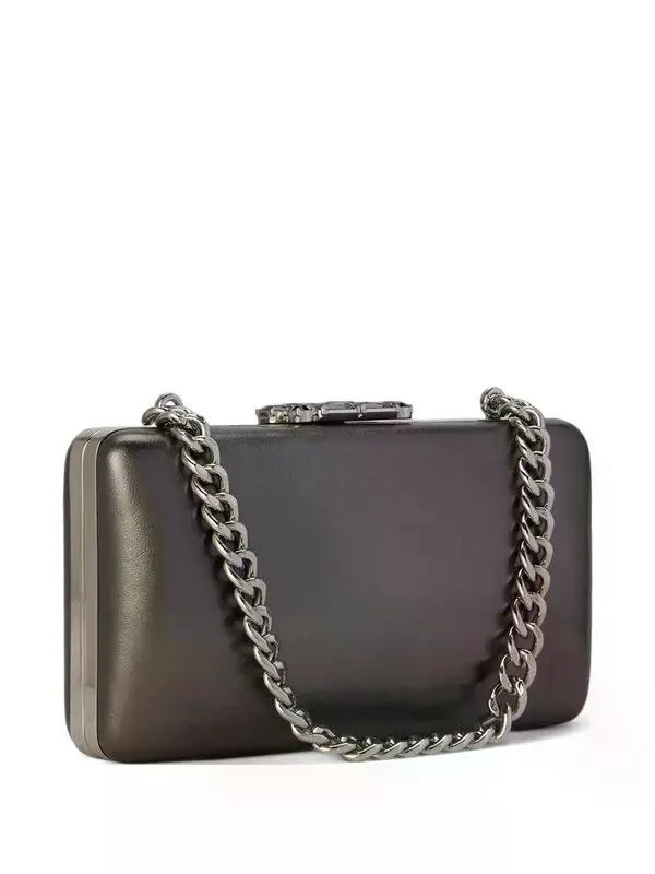 Ralph Lauren Franki Metallic Leather Clutch Bag