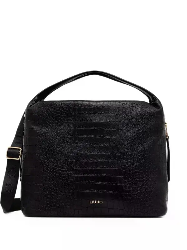 Liu Jo Large Croc-effect Tote Bag - Black