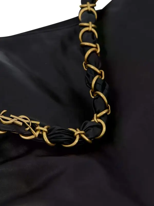 Saint Laurent Plaque Chain-link Tote Bag