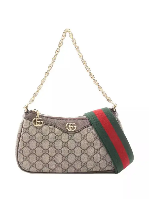 Gucci 2000-2015 Small Gg Supreme Web Ophidia Satchel - Neutrals