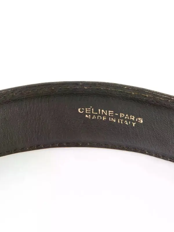 Celine Caleche Leather Belt - Brown