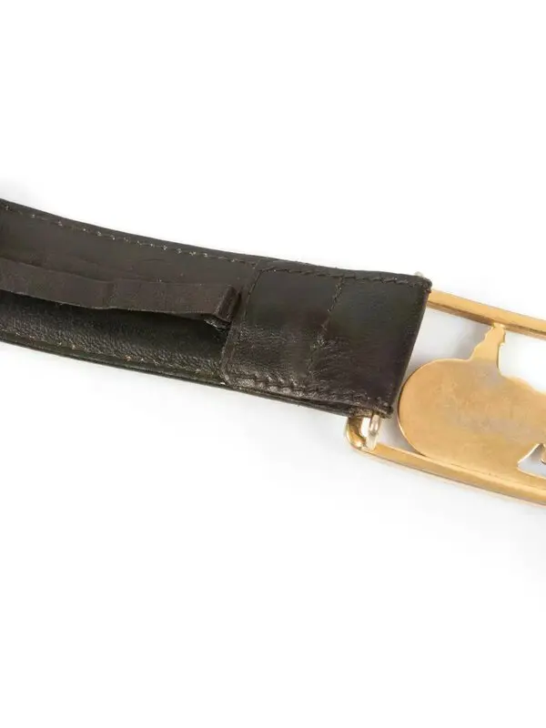 Celine Caleche Leather Belt - Brown
