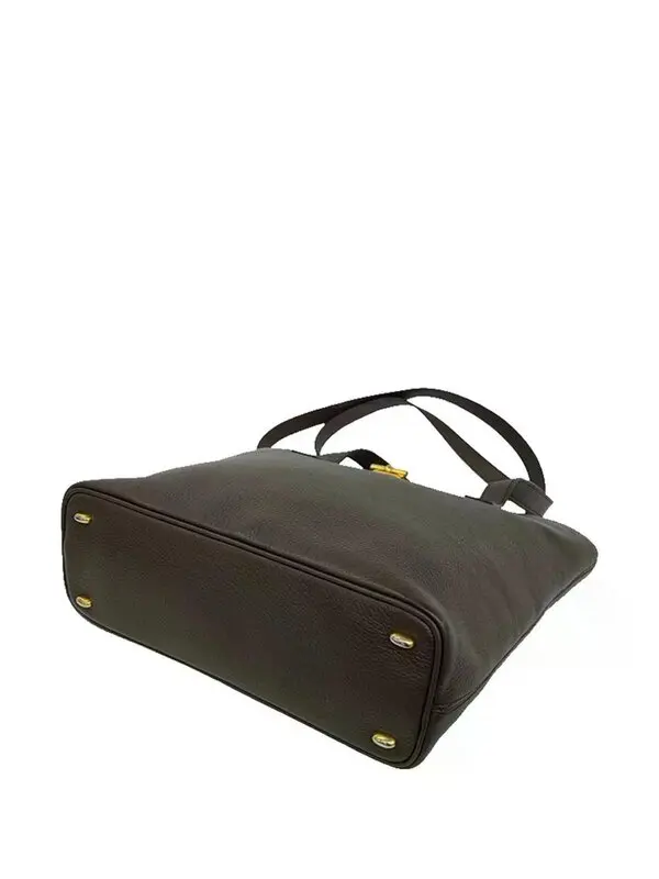 Celine 2006 Leather Tote Bag - Brown