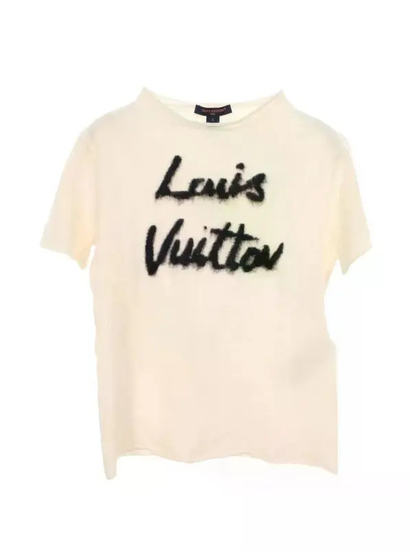 LOUIS VUITTON 2010s Brushed Logo T-shirt