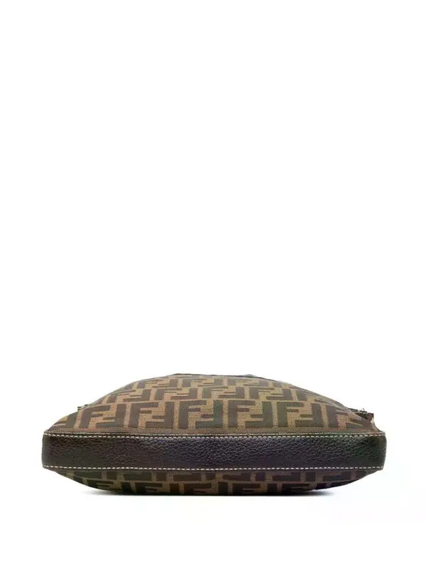 Fendi 2000-2010 Zucca Canvas Selleria Crossbody Bag